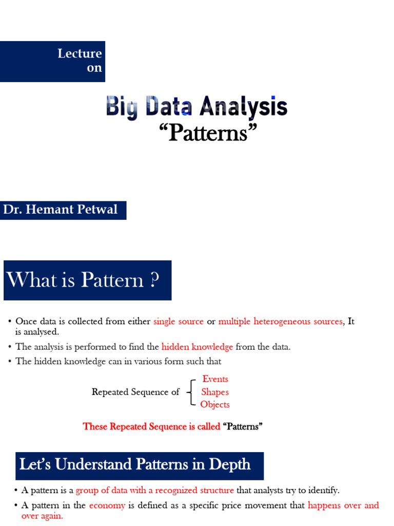 Lecture 4 - Big Data (Pattern) | PDF