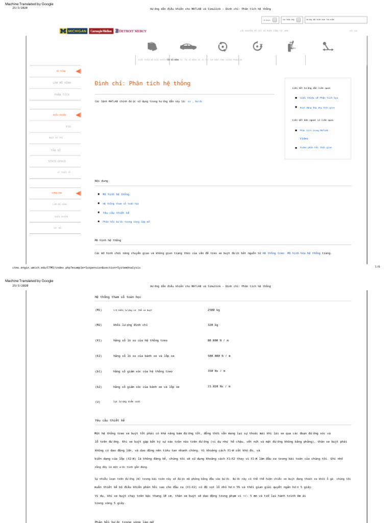 8 Control Tutorials For MATLAB and Simulink - Suspension - System Analysis | PDF