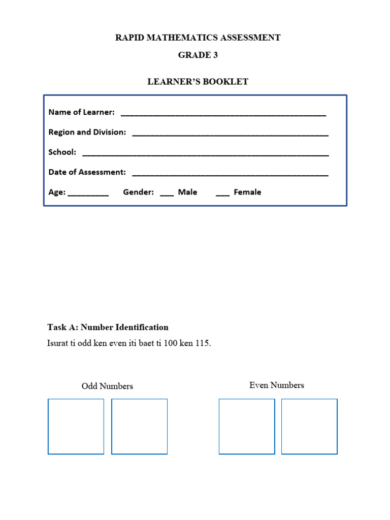 RMA Grade 3 Learner S Booklet 13 June 2023-Edited-Suerte-Rov | PDF