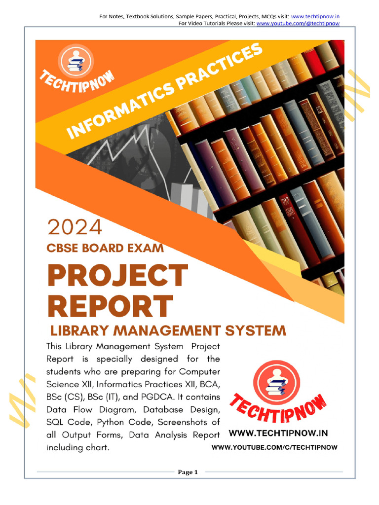 Library Management Project File For Website Sharing | PDF