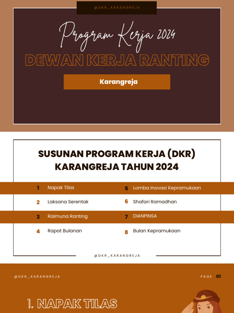 Program Kerja DKR Tahun 2024 | PDF