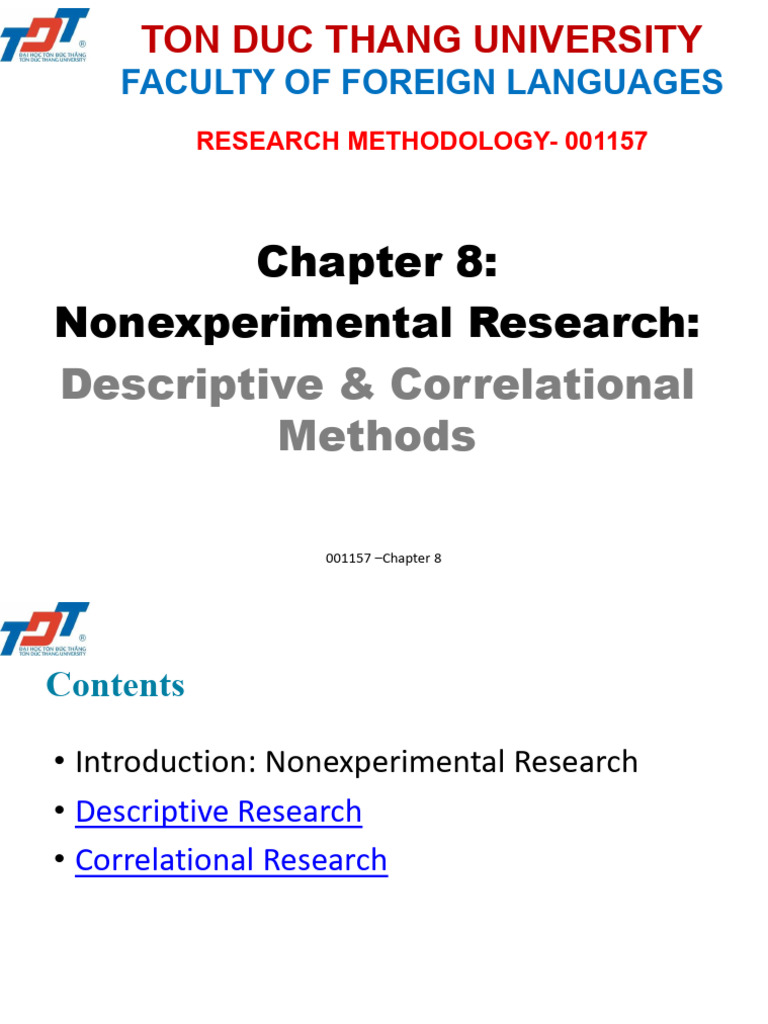 Unit 8 Non-Experimental Research - Descriptive and Correlational ... Unit 8 Non-Experimental Research - Descriptive and Correlational ...