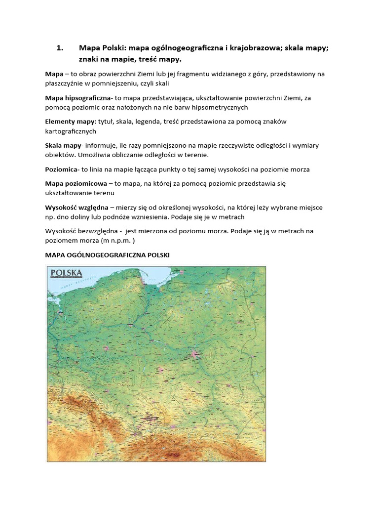 Mapa Polski | PDF
