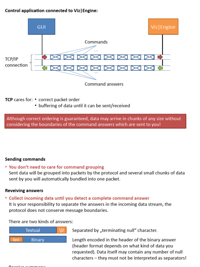 Viz|Engine TCP/IP Command Guide | PDF