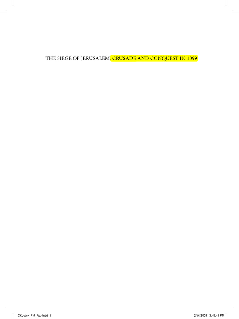 The_Siege_of_Jerusalem_Crusade_and_Conqu | PDF