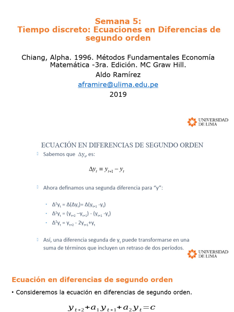 Semana 5 | Descargar gratis PDF | Ecuaciones | Relación de recurrencia