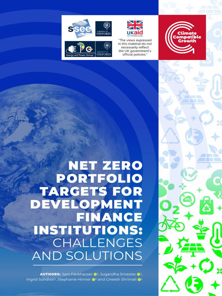 Net Zero Portfolio Targets For Development Finance Institutions | PDF ...