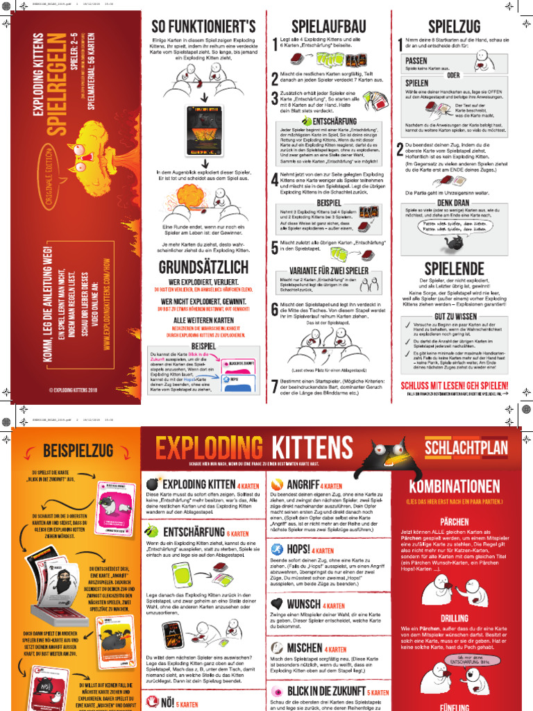 Exploding-Kittens Regeln | PDF
