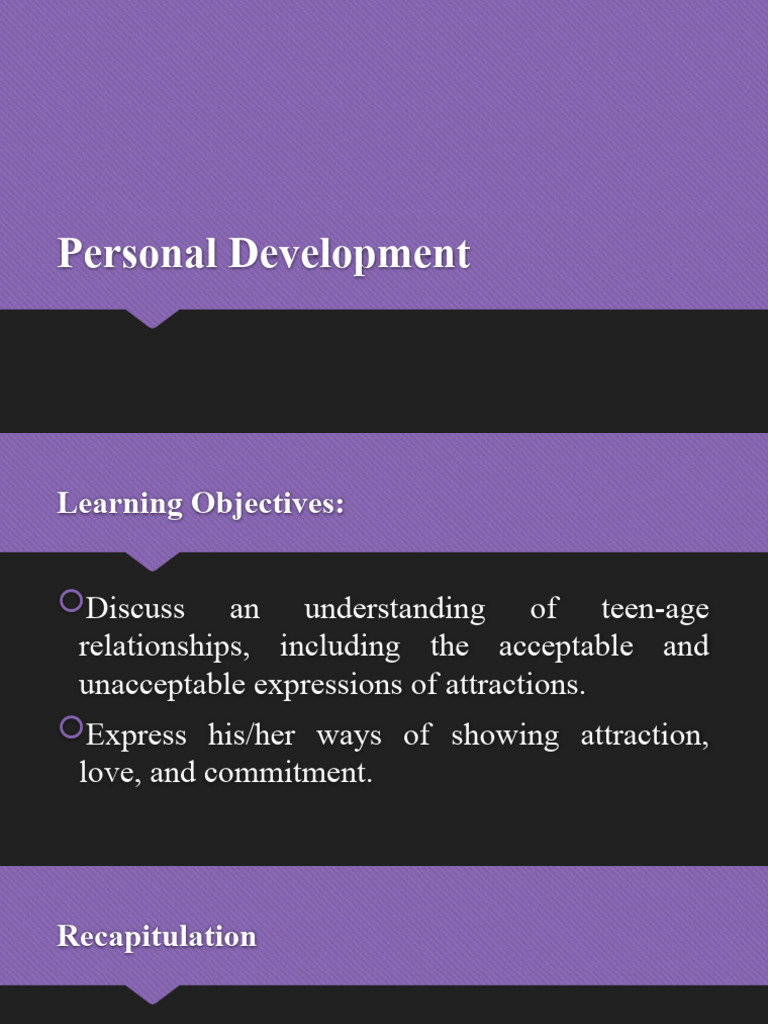 Personal Development Quarter 2 Week 1 | PDF
