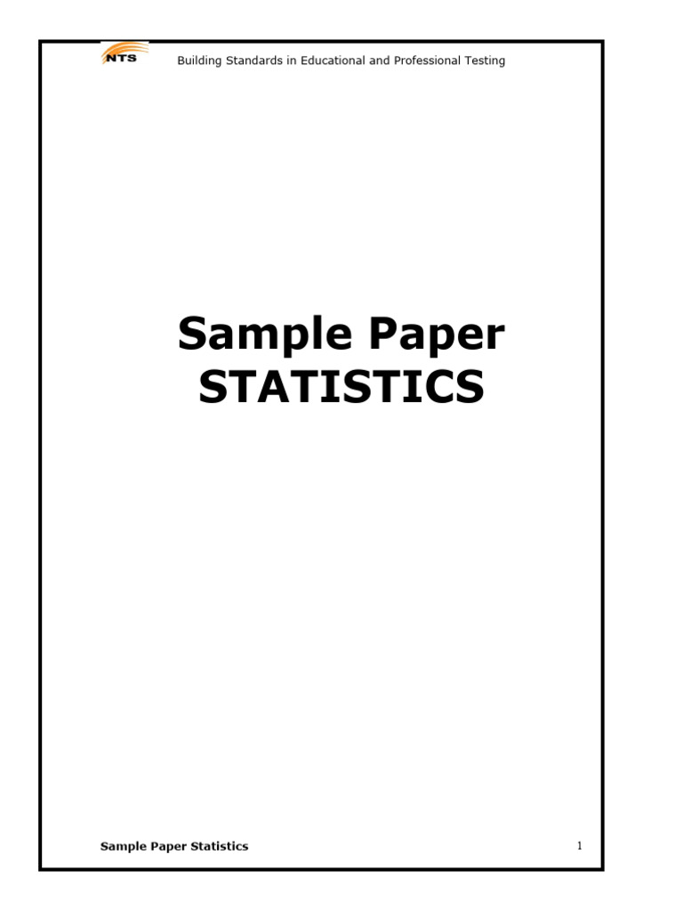 1701685148_Sample Paper statistics | PDF