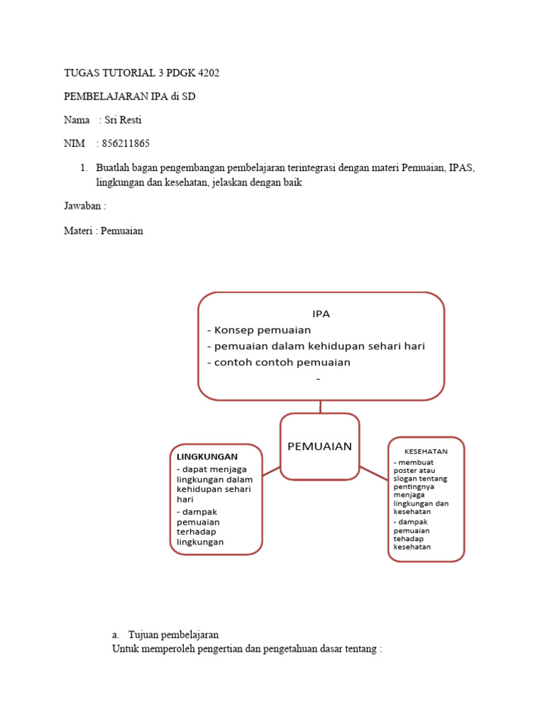 Tt3 Pembelajaran Ipa Sri Resti 2023 New | PDF