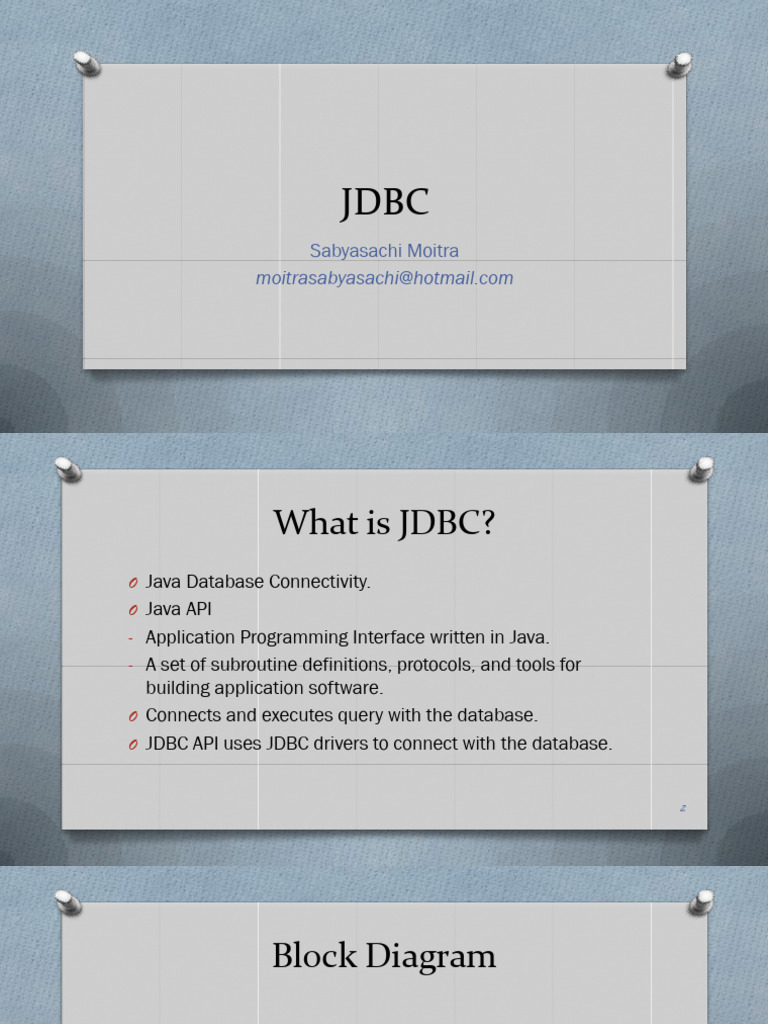 JDBC | PDF | Databases | Software Engineering JDBC | PDF | Databases | Software Engineering