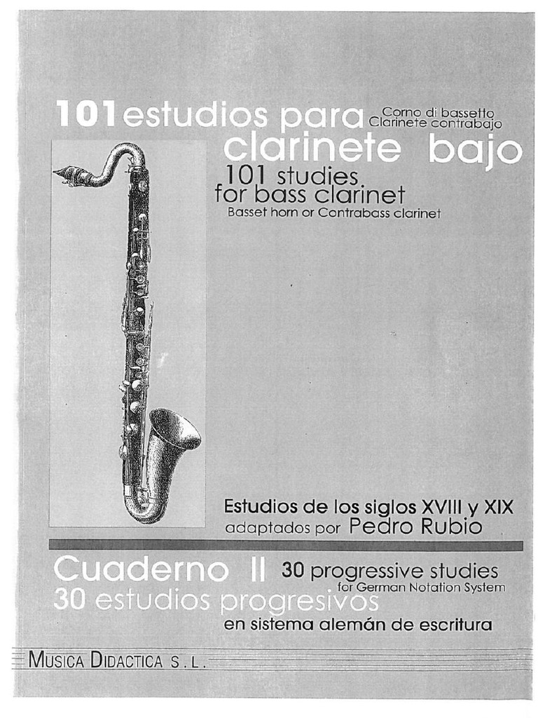 101 Etudes For Bass Clarinet | PDF