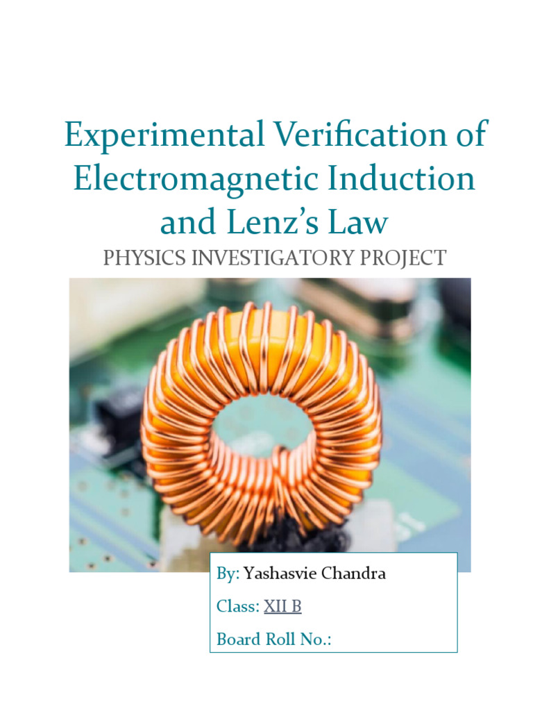 Electromagnetic Induction Experiment | PDF | Electromagnetic Induction | Inductor