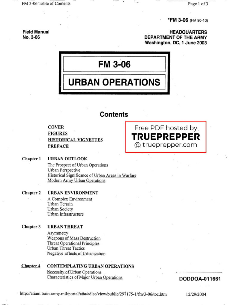 FM 3 06 Urban Operations FM 90 10 US Army | PDF