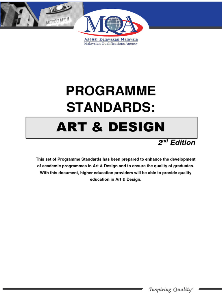 Art & Design Programme Standards | PDF | Academic Degree | Entrepreneurship