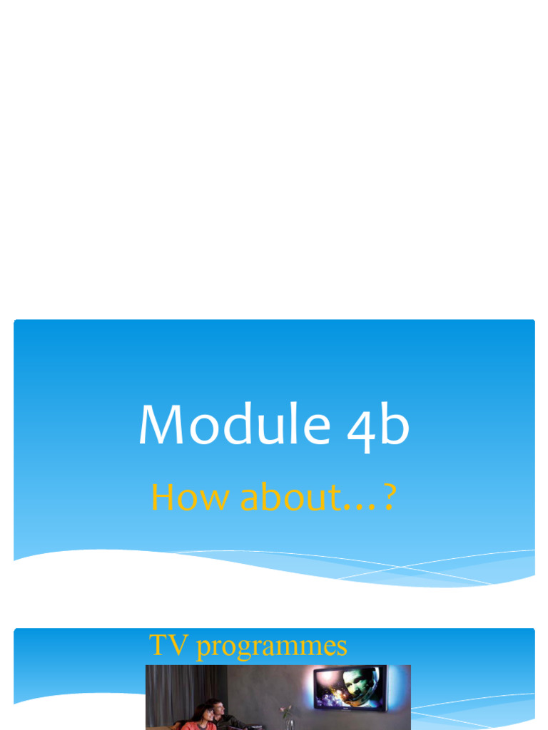 TV Programms Spotlight Grade 6 Unit 4b | PDF