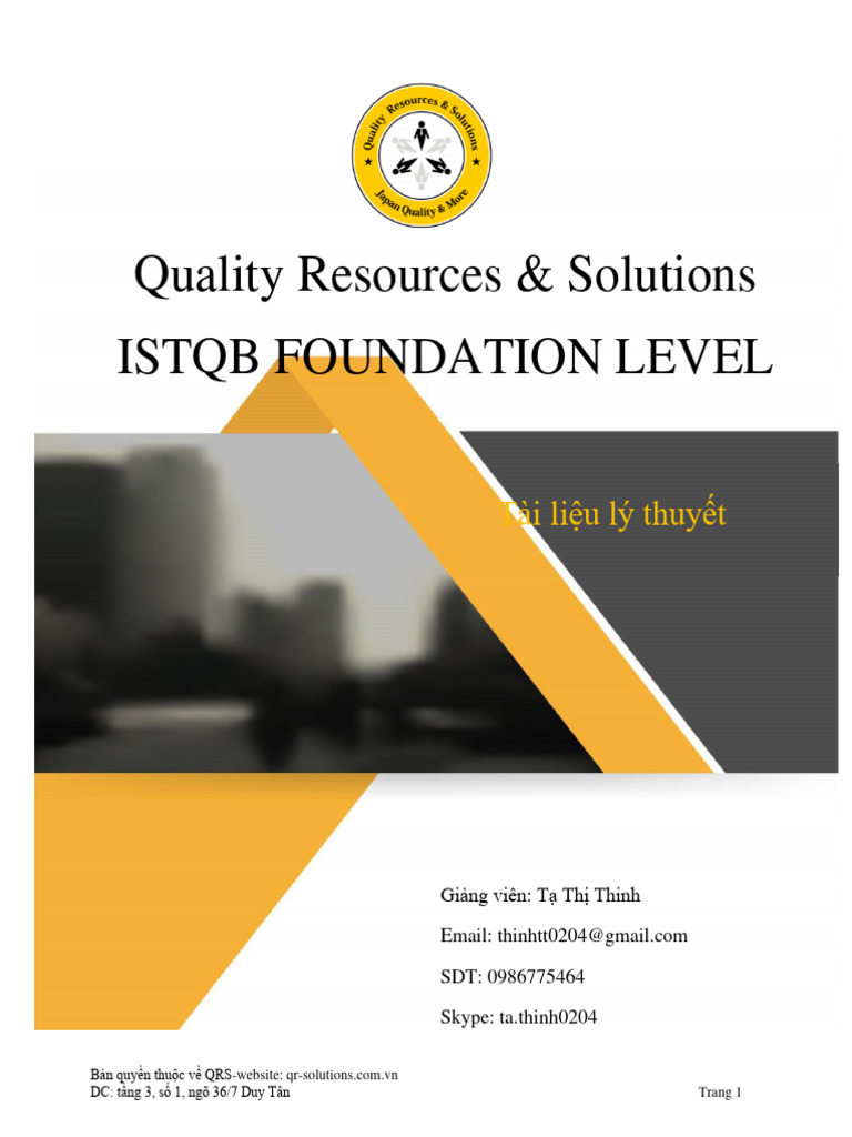 ISTQB Foundation Level Study Guide | PDF