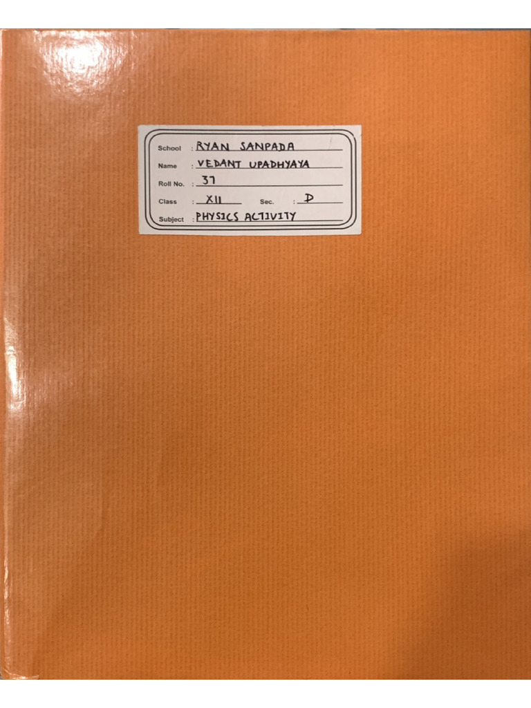 Physics Activity | PDF