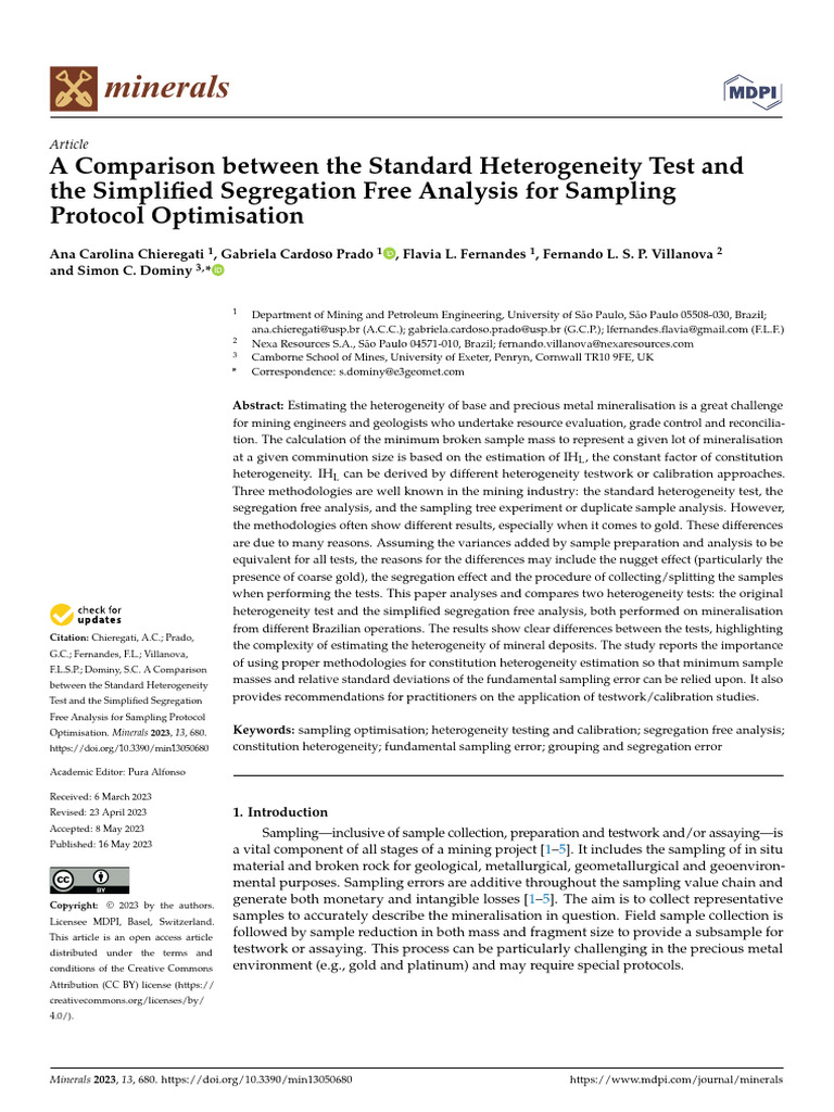 A Comparison Between The Standard Heterogeneity Test and | PDF