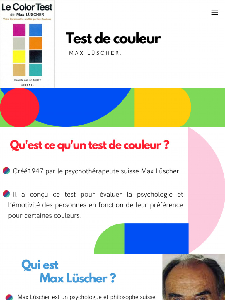Test de Couleur | PDF