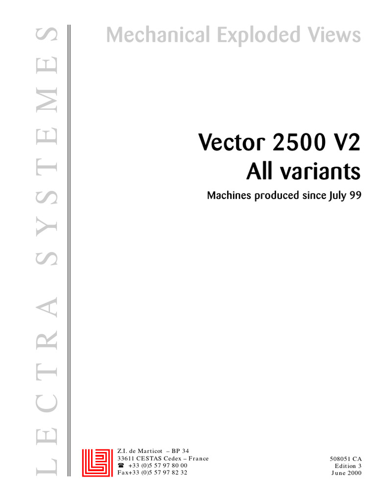 Diagramas de Partes de Lectra | PDF