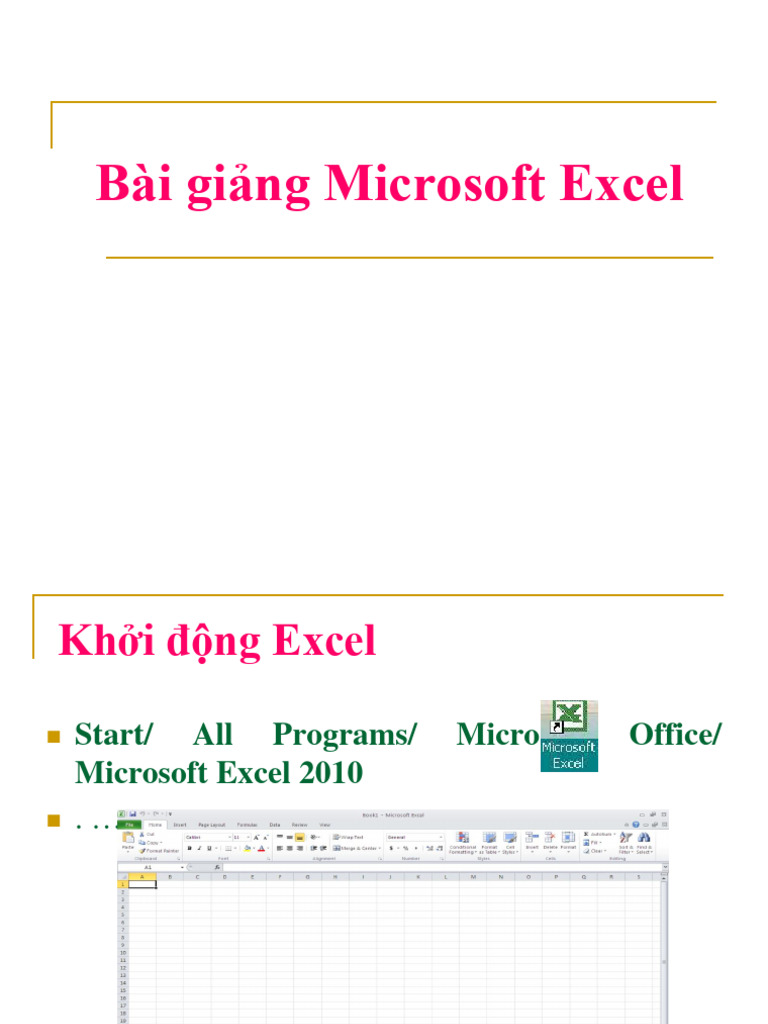 Bai Giang Microsoft Excel | PDF