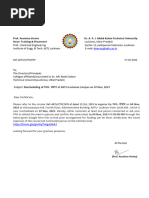 AKTU Circular | PDF | Technology & Engineering