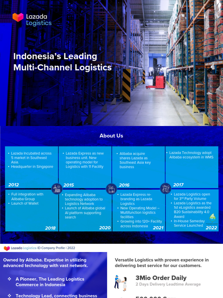 Company Profile - Lazada Logistics 1.1 | PDF