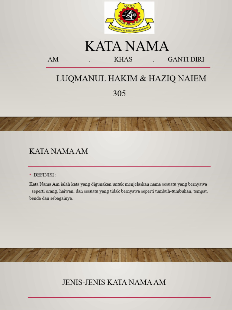 Kata Nama | PDF