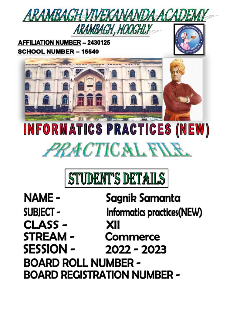 Class 12 IP Prac Py + Mysql 2 | PDF