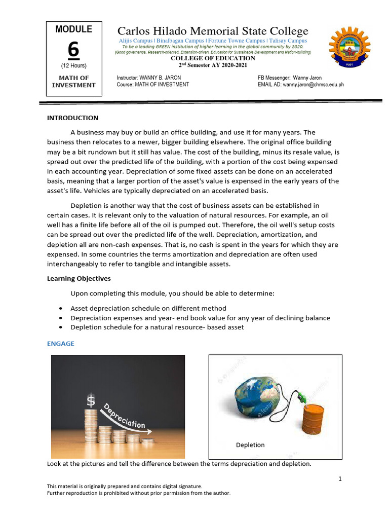 Module 6 Math of Investment | PDF