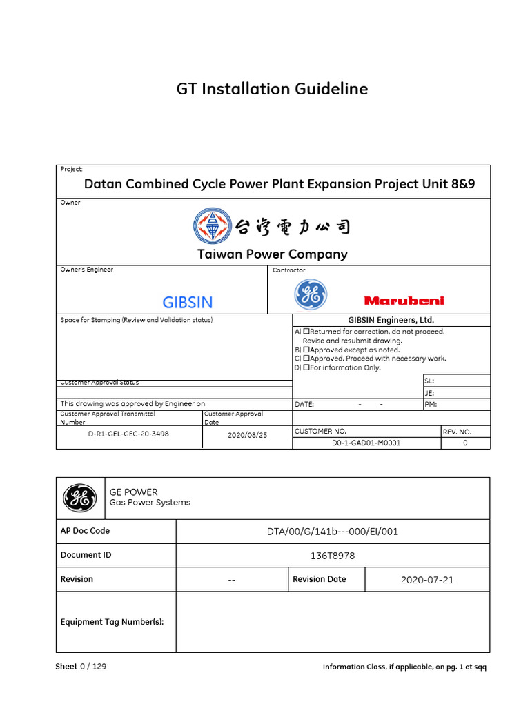 L36T8978-en - GE7HA-02 GT Installation Guideline | PDF