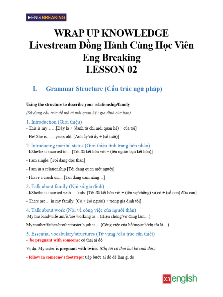 Wrap Up Knowledge - Lesson 2 | PDF