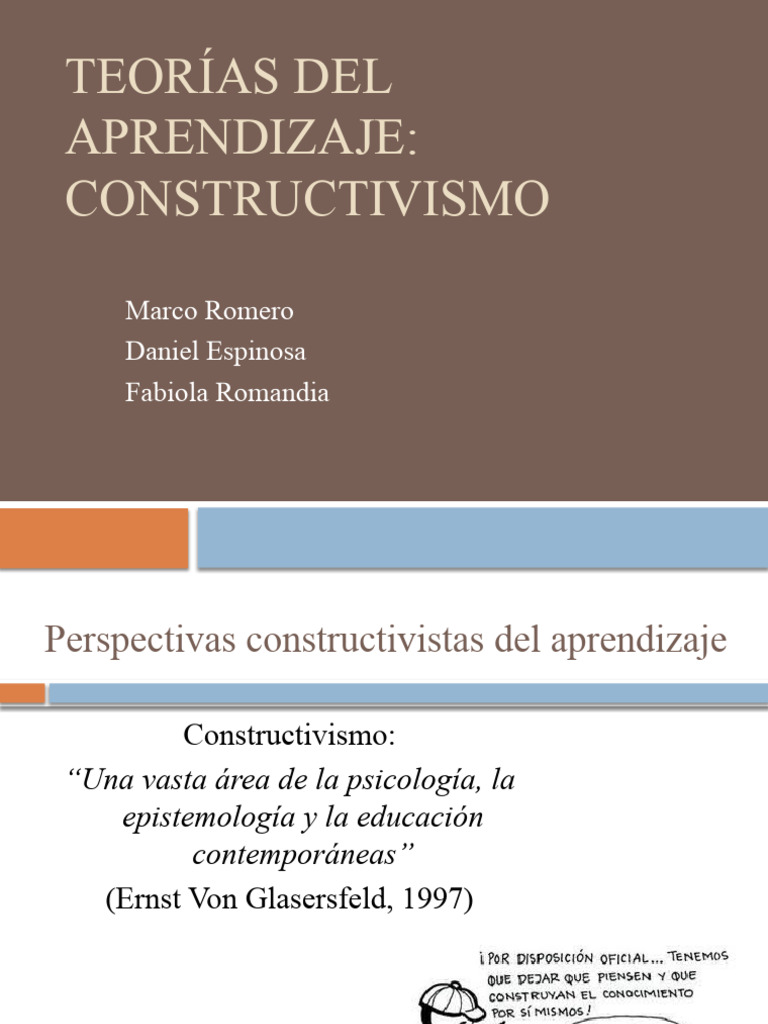 Constructivismo PPT | PDF | Crecimiento personal y profesional | Salud y bienestar