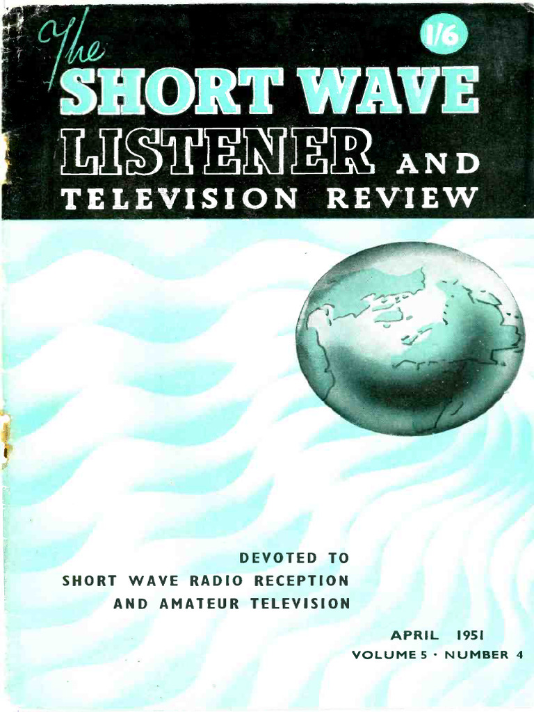 Short Wave Listener 1951 04 | PDF