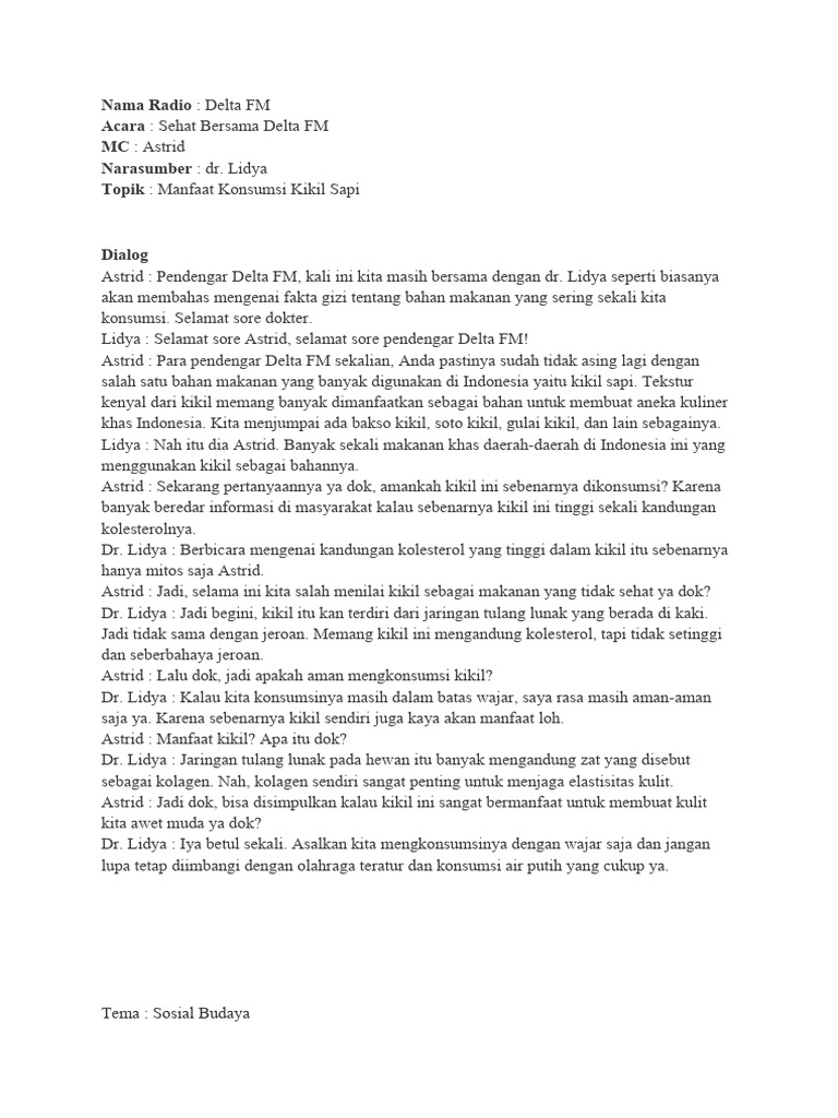 Contoh Diskusi | PDF | Gaya Hidup