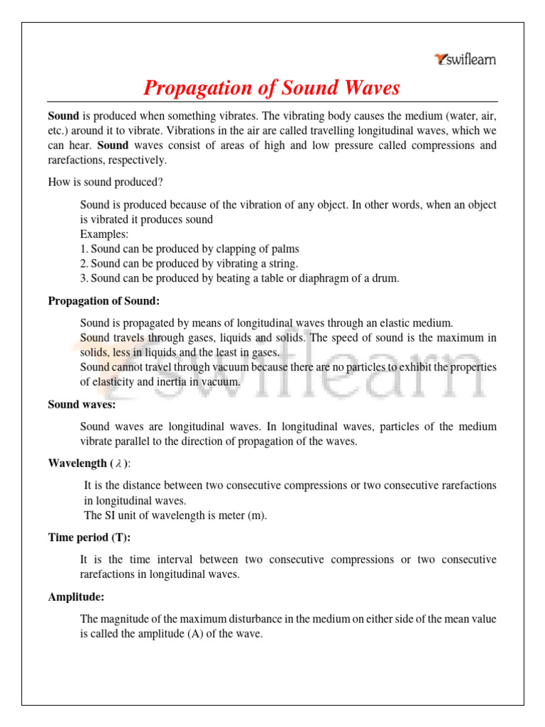 Propagation-of-Sound-Waves 2 | PDF | Sound | Waves