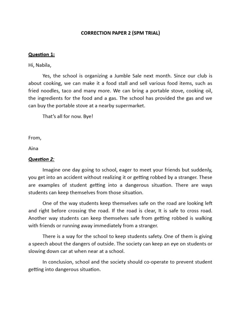 Correction Paper 2 | PDF