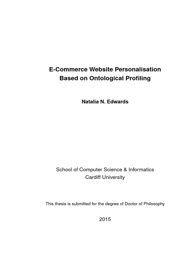 Ontological Profiling for E-Commerce | PDF