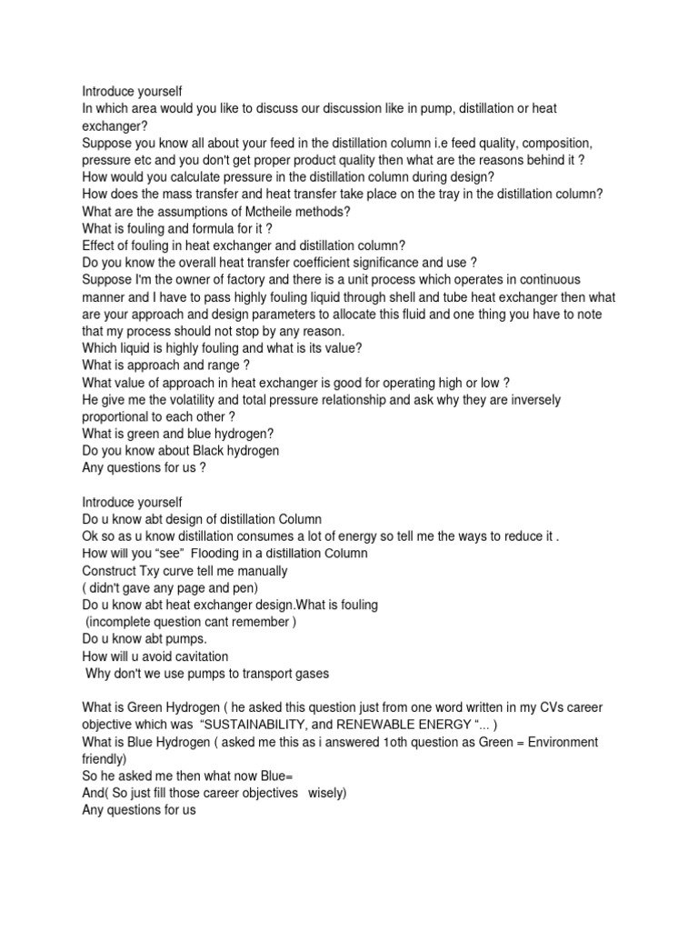 RIL Interview Questions | PDF