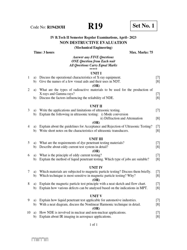 Non Destructive Evaluation April 2023 | PDF | Nondestructive Testing ...