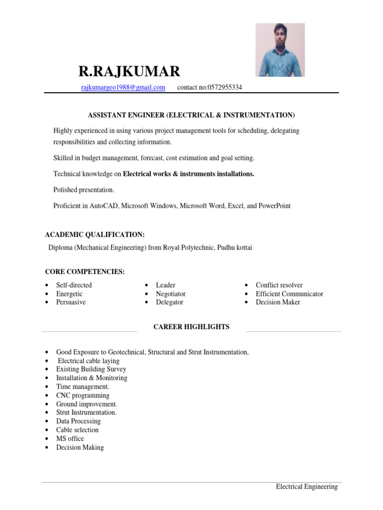 Rajkumar cv-2 | PDF