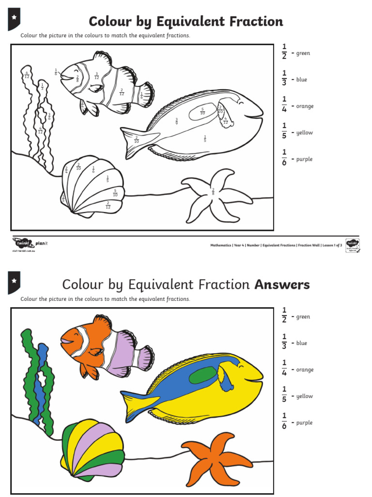 Year 4 Equivalent Fractions Activity | PDF