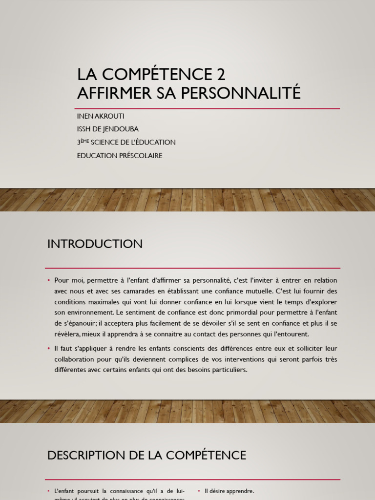 Affirmer la personnalité de l'enfant | PDF | Émotions | Peur