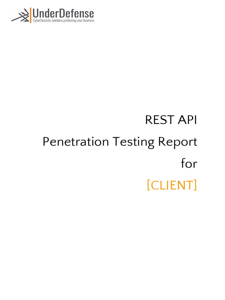 Anonymised API Penetration Testing Report | PDF | Business