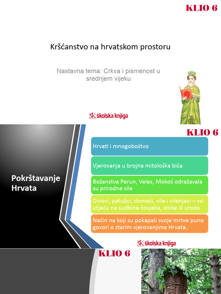 Klio 6 - PPT - 5.3. Krscanstvo Na Hrvatskom Prostoru | PDF