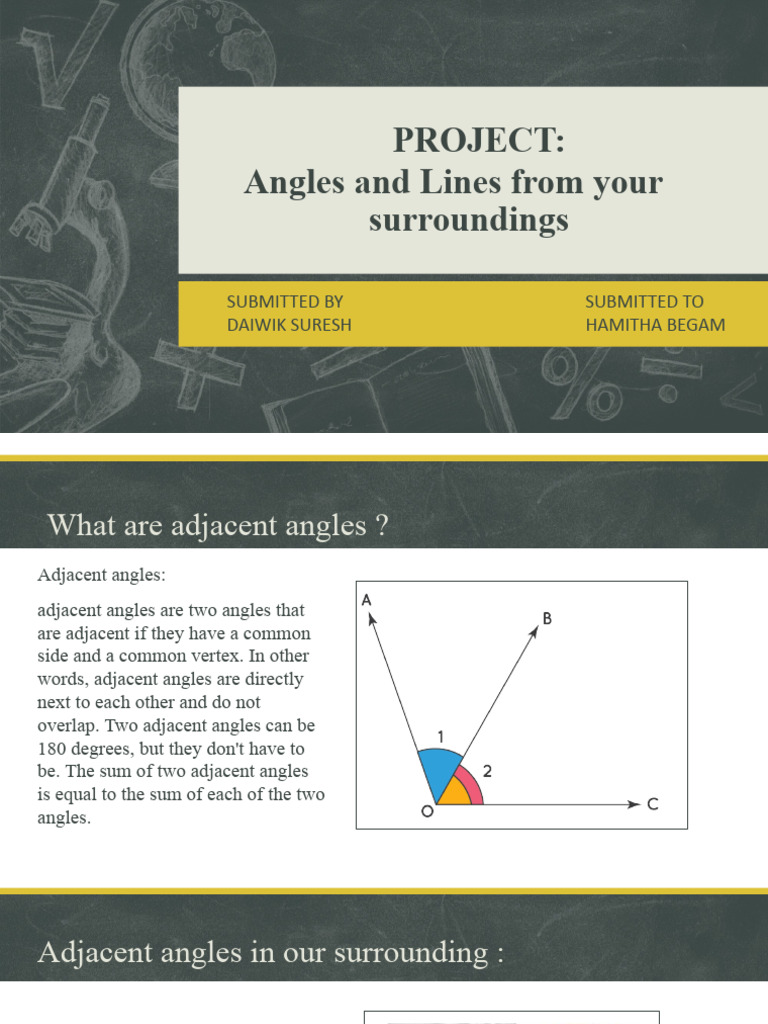 Lines and Angles Project Art Integrated | PDF