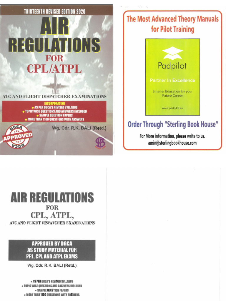 Air Regulations Book (RK Bali) 13 Edition | PDF