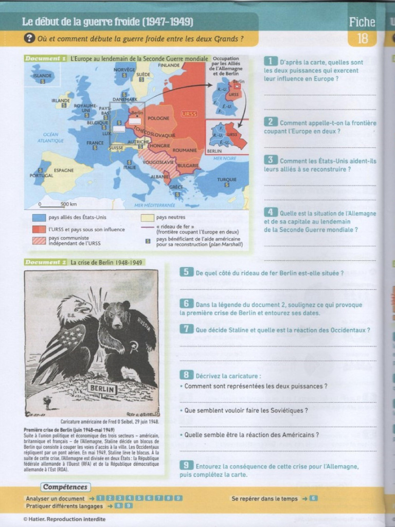IB Fiche Guerre Froide 1 | PDF